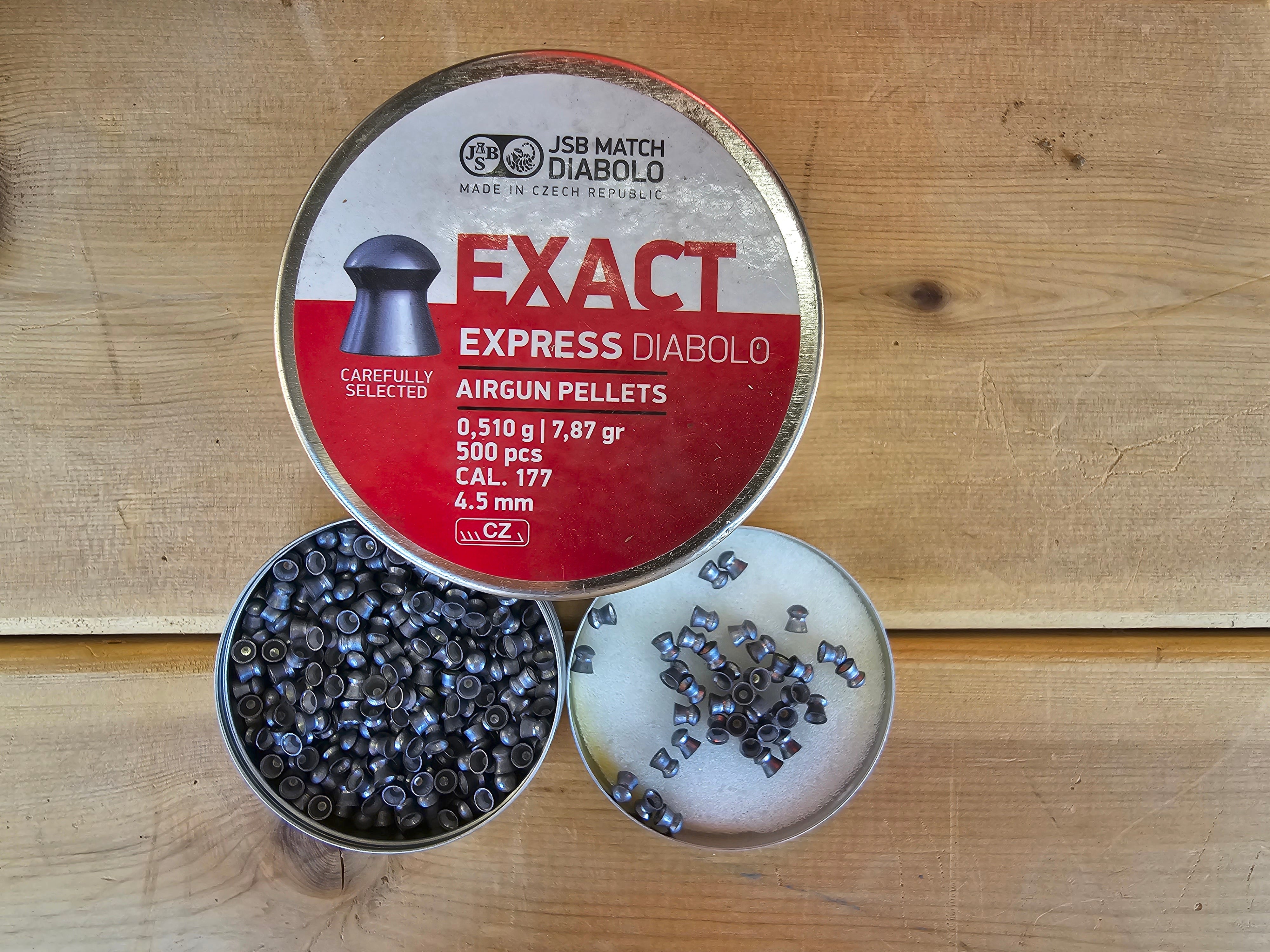 JSB .177 Cal 7.87 gr Match Diablo Express Diablo 500 count tin ...