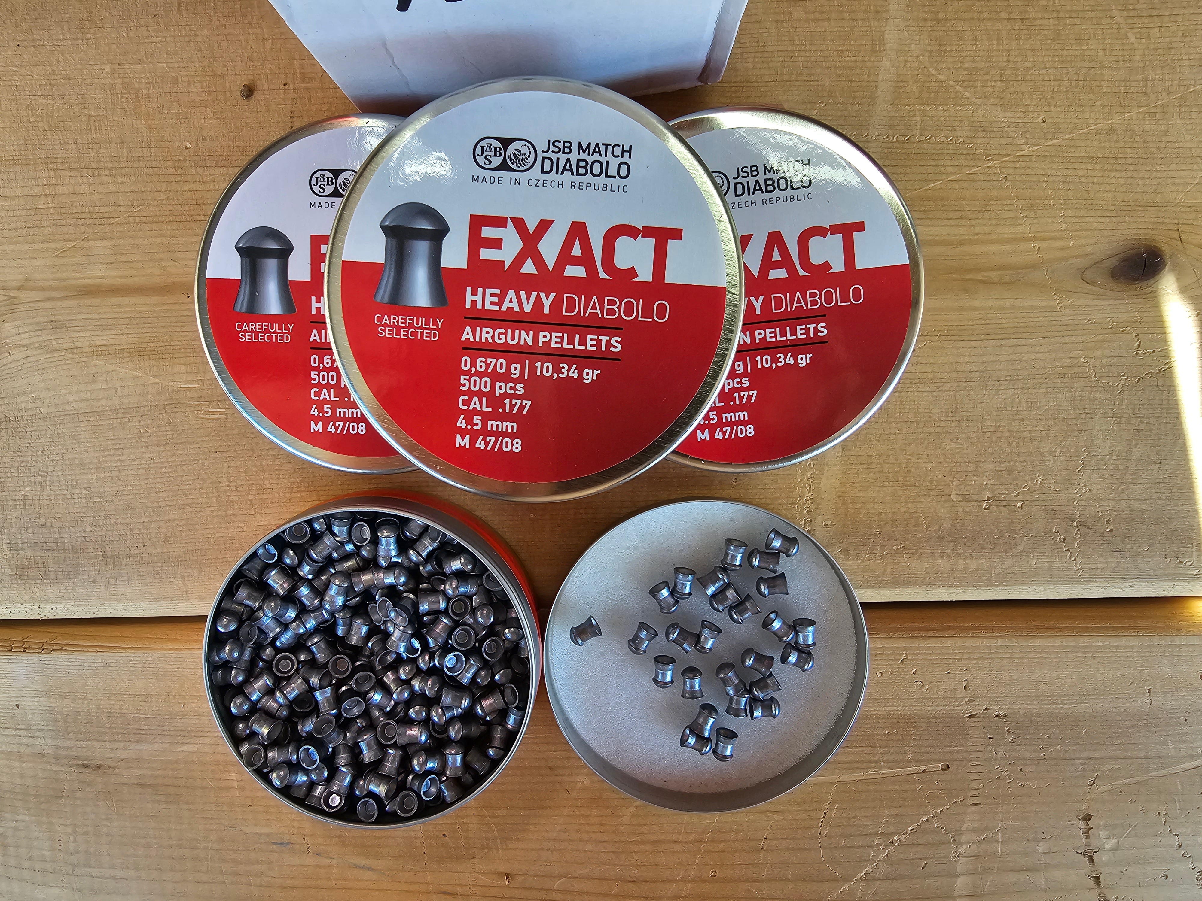 JSB .177 Cal 10.34 gr Match Diablo Exact Heavy 500 count tin – Airgun ...